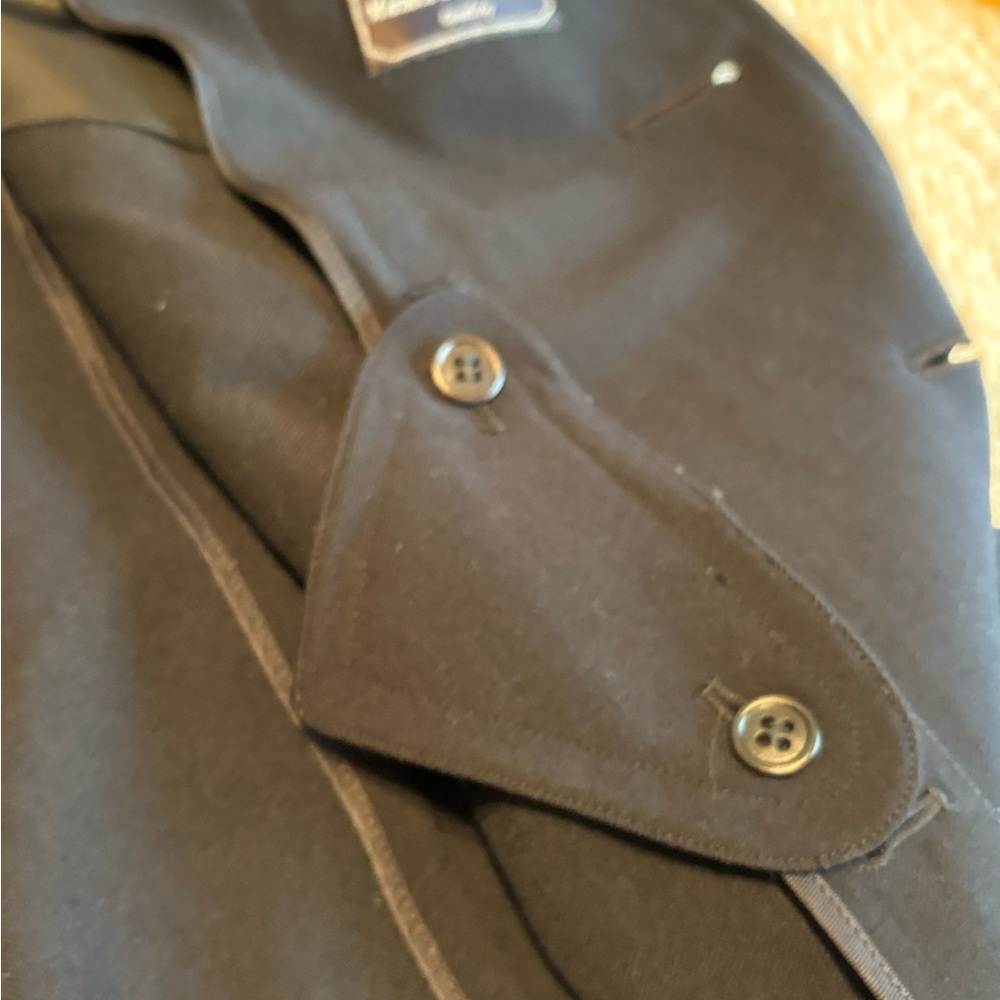 Women's Vintage Us Navy Uniform Blue Wool Trench Coat - Gem